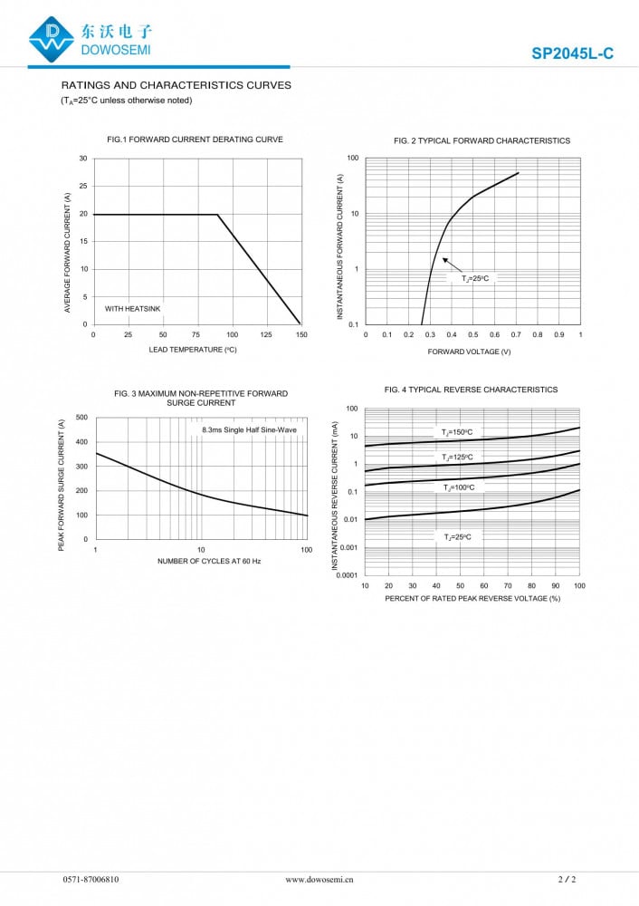 DOWO SP2045L-C datasheet page 2