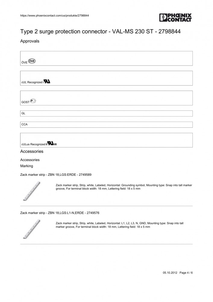 VAL-MS 230 ST technical document page 4