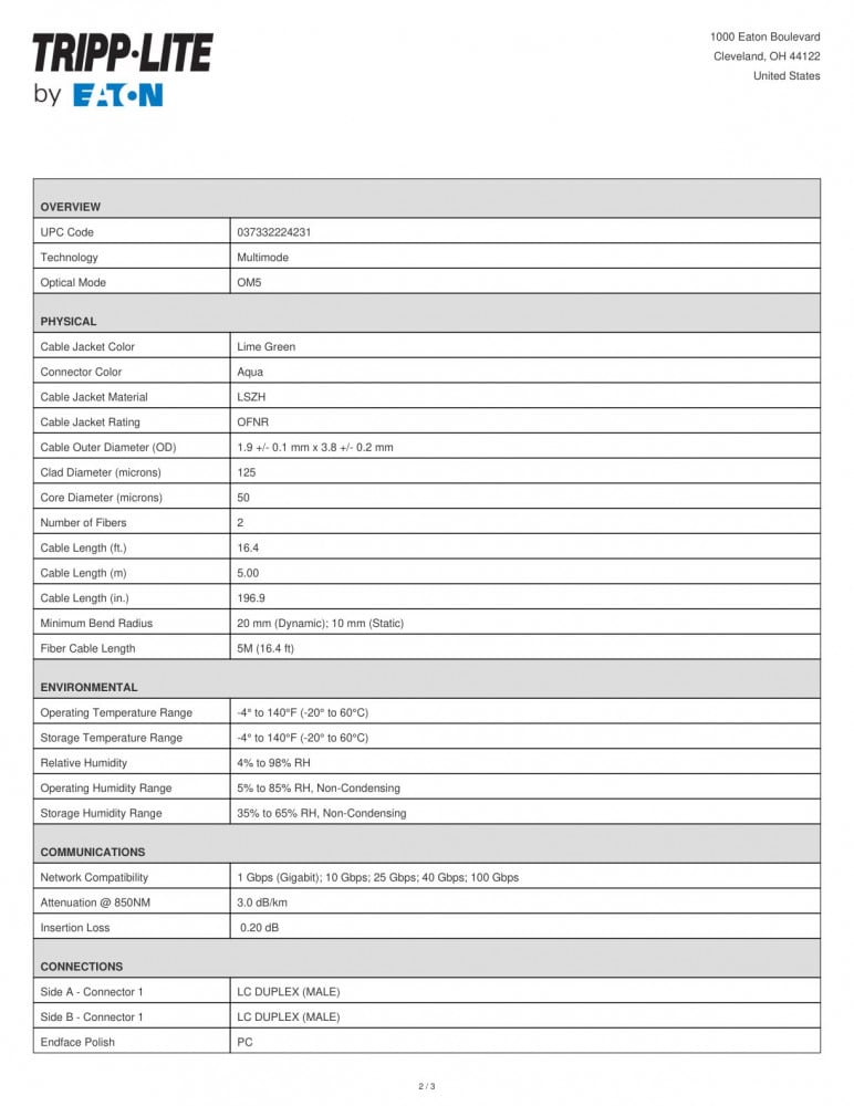 N820-05M-OM5 technical document page 2
