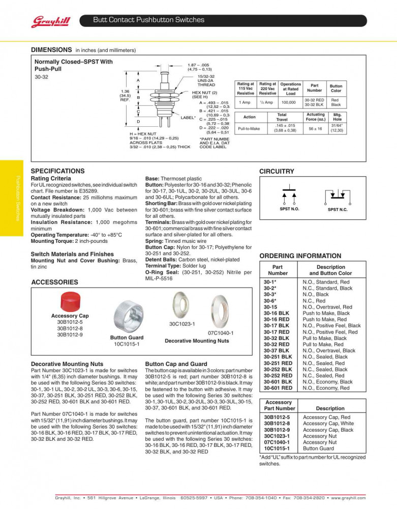 Grayhill Series 30 datasheet page 4