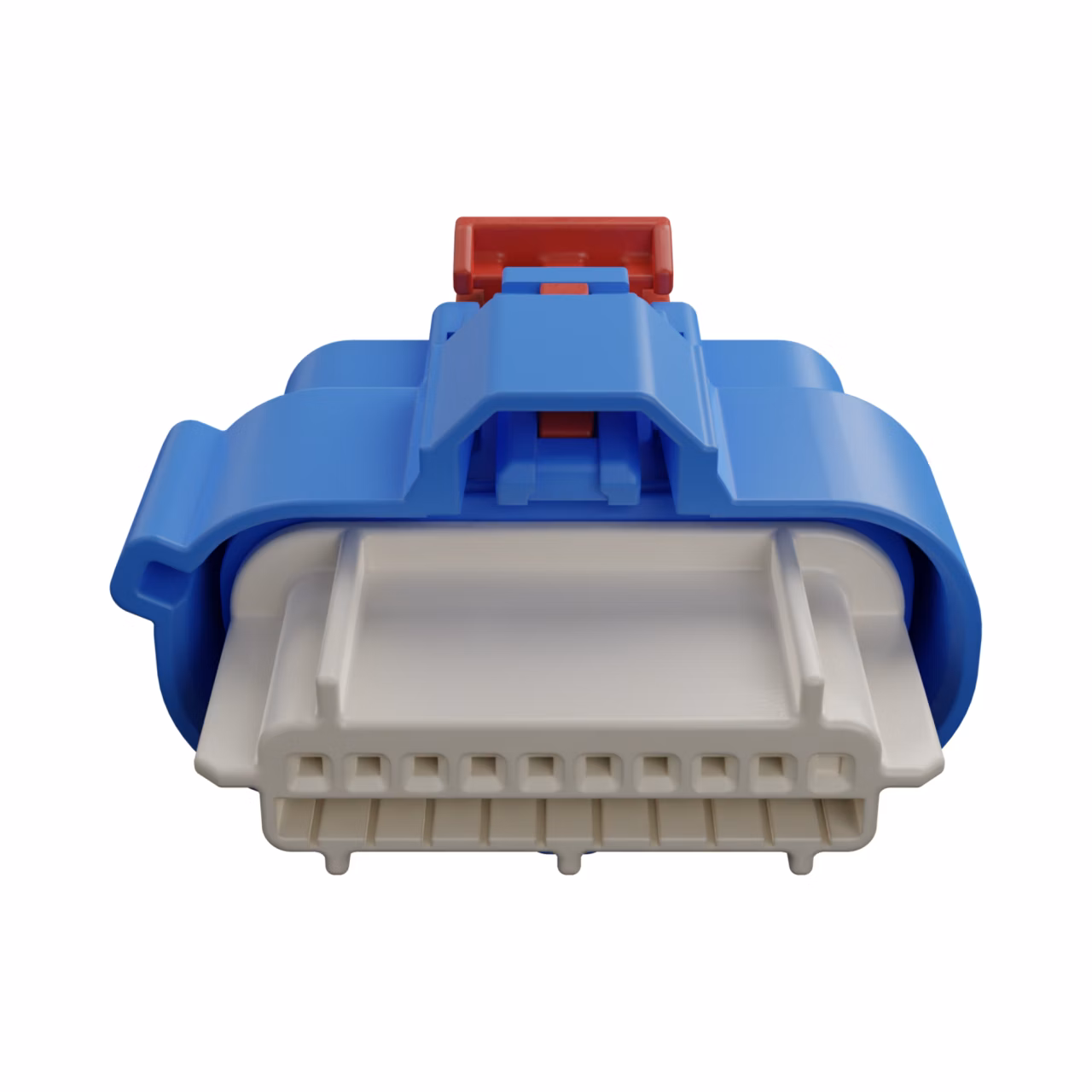 Squba Sealed Receptacle Assembly with CPA, 1.80mm Pitch, Single Row, 10 Circuits, Blue for sale