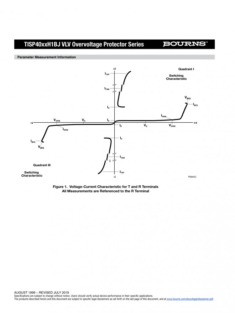TISP4040H1BJR-S datasheet page 4