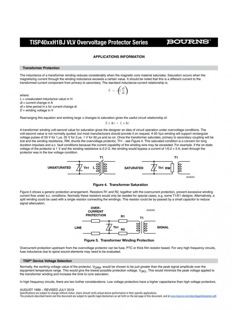TISP4040H1BJR-S datasheet page 7