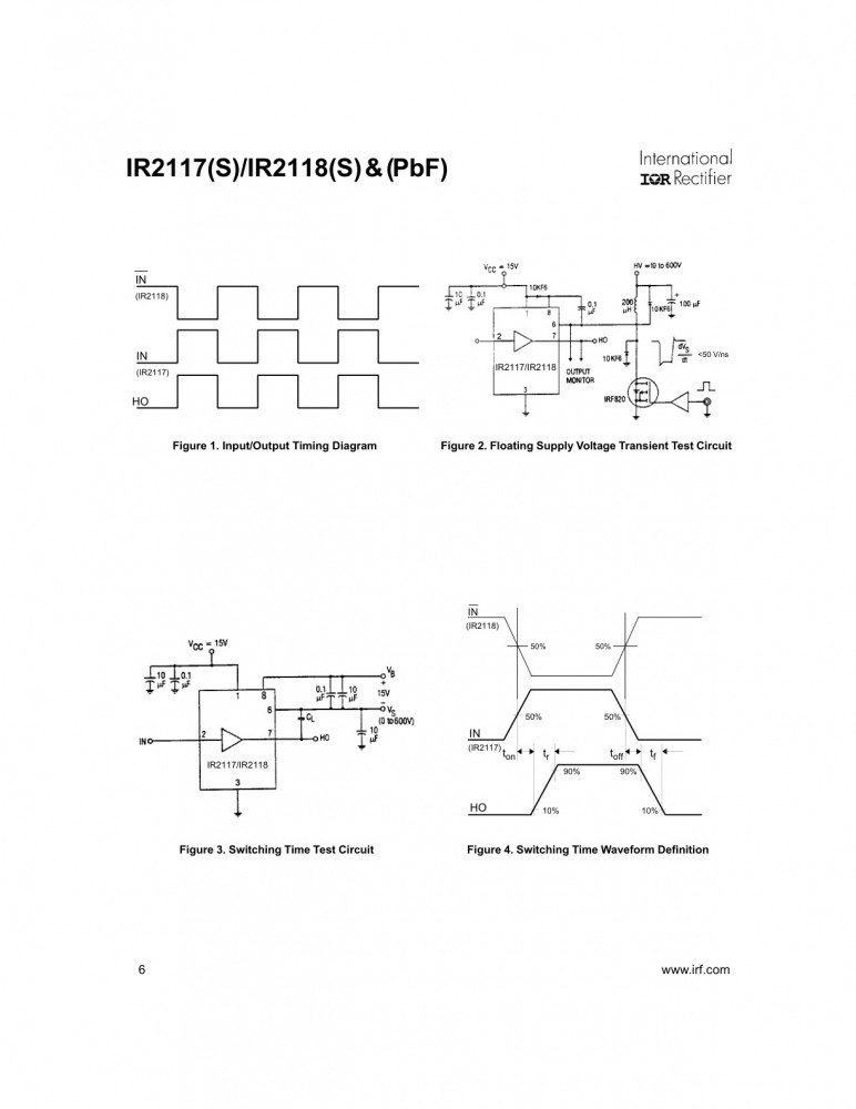 IR2117SPBF datasheet page 6