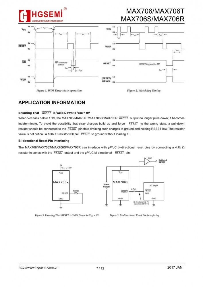 MAX706TM/TR datasheet page 7