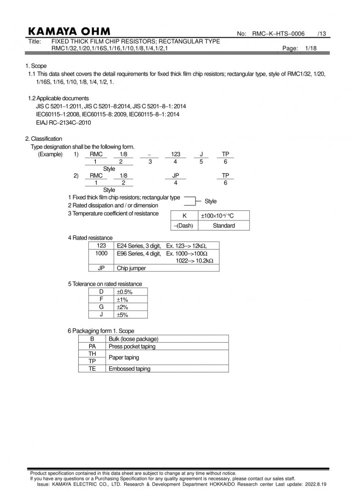KAMAYA datasheet page 2