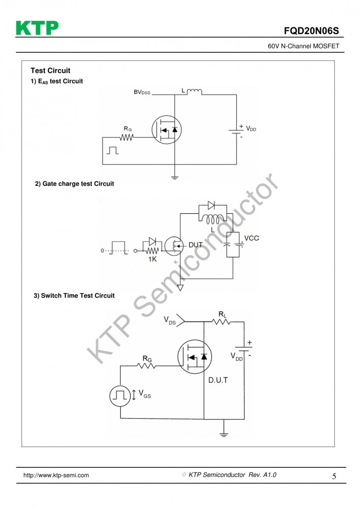 FQD20N06S datasheet page 5