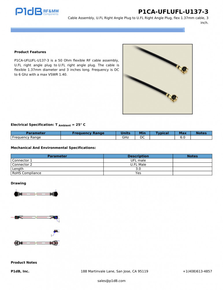 P1CA-UFLUFL-U137-3 product visual, page 1