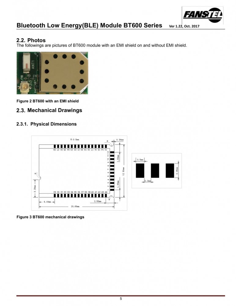BT600I-21 technical document page 5