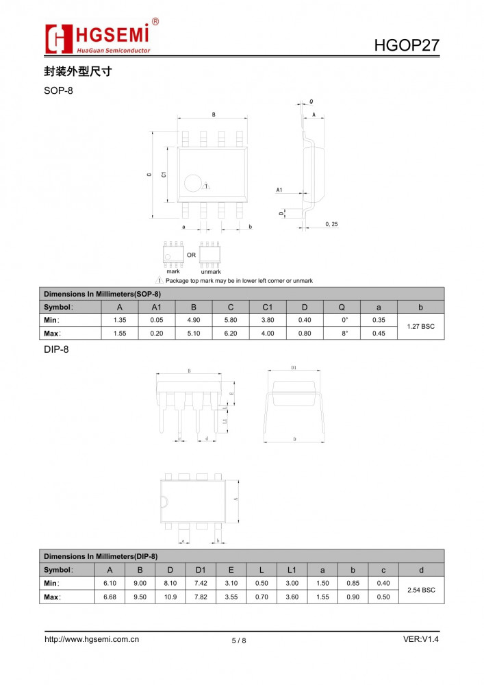 HGOP27 datasheet page 5