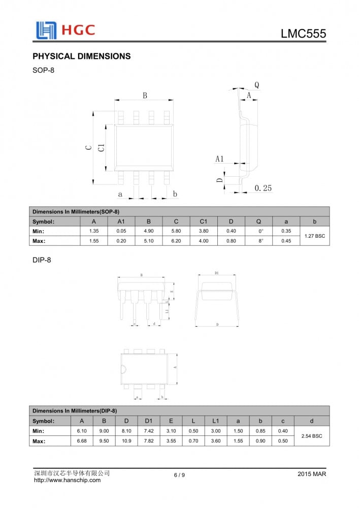 LMC555DGKRG datasheet page 6