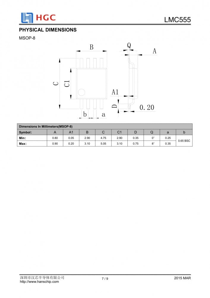 LMC555DGKRG datasheet page 7