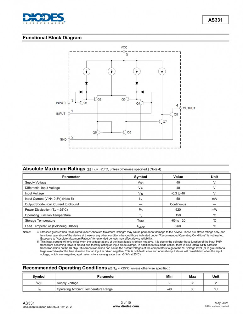 AS331KTR-G1 datasheet page 3
