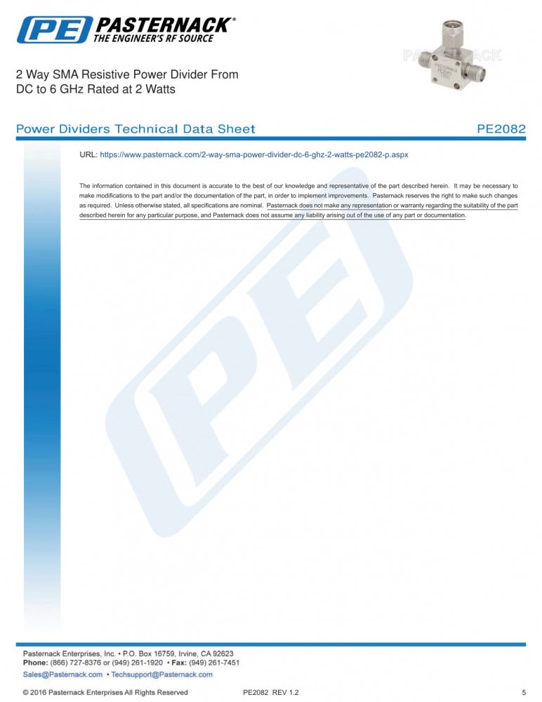 PE2082 datasheet page 5