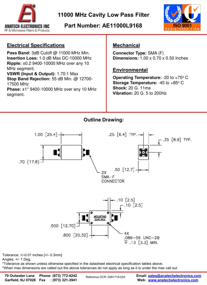 AE11000L9168 technical document page 1
