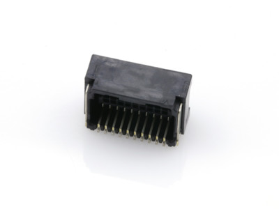 1.25mm Pitch, Micro-Lock Plus PCB Header, Dual Row, Right-Angle, Surface Mount, 0.38µm Gold Plating, Positive Lock, 10 Circuits, Black