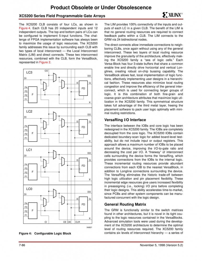 XC5200 technical document page 4