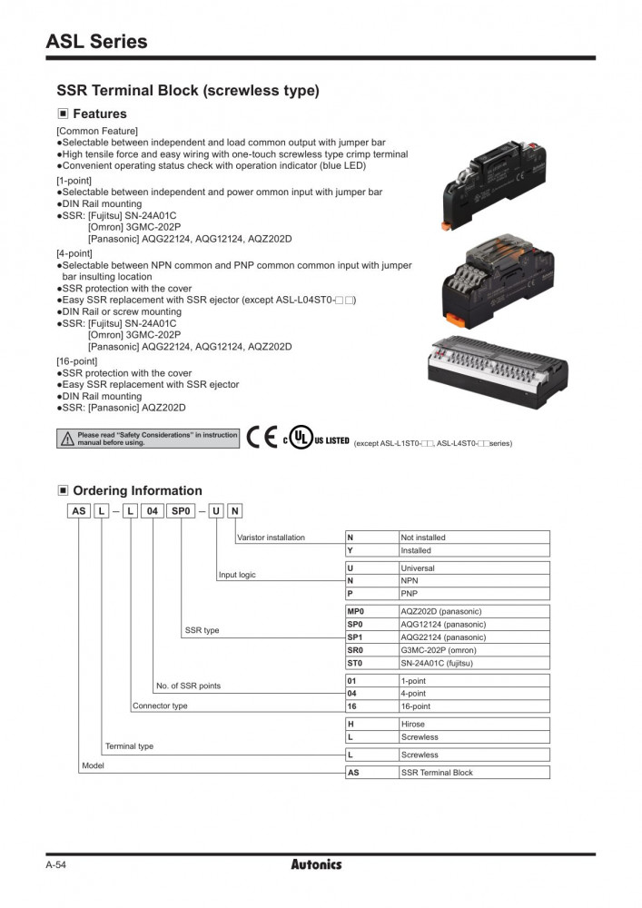 ASL Series document page 1