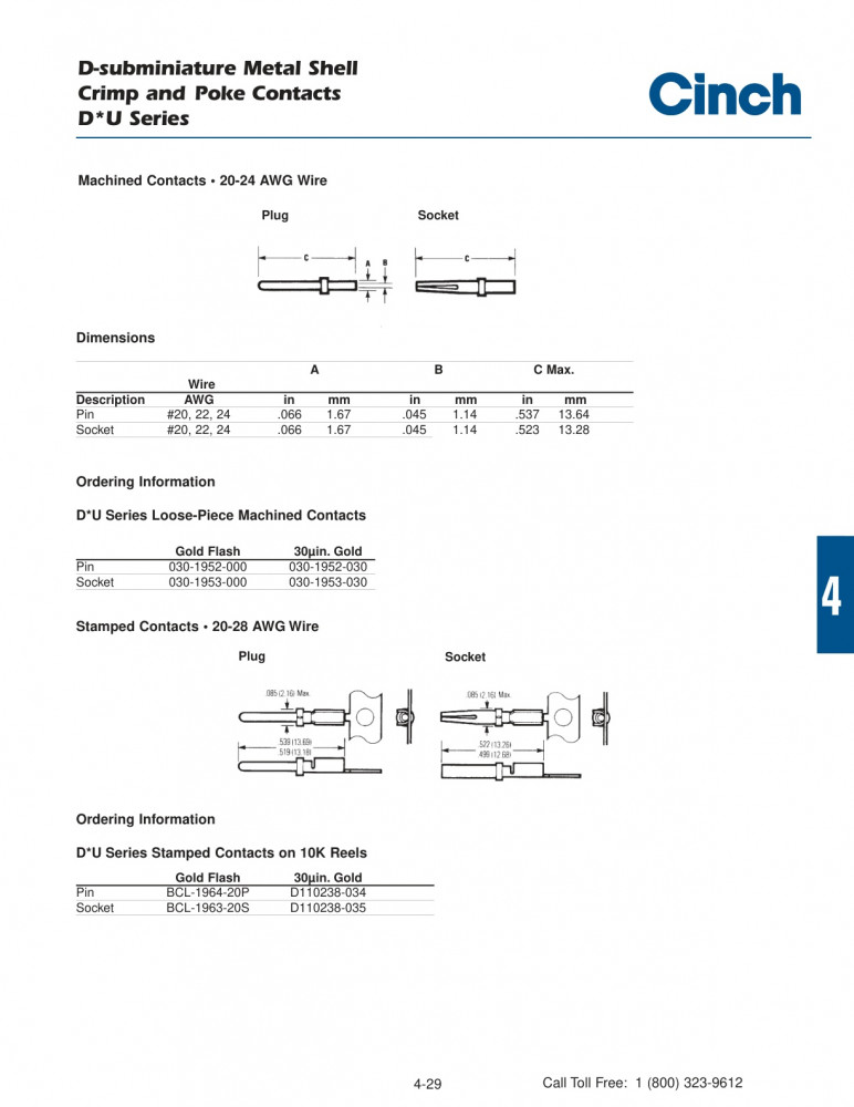 CINCH connector document page 4