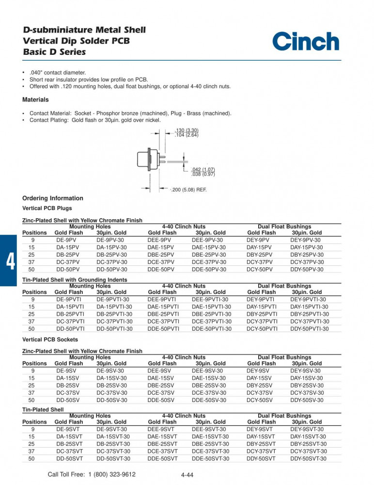 CINCH connector document page 9