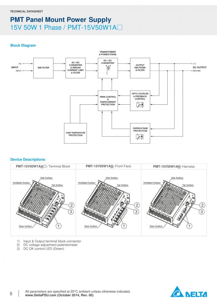 PMT-15V50W1AA datasheet page 5