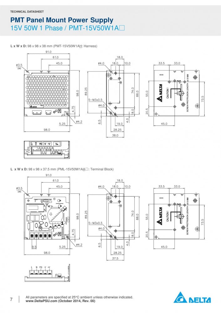 PMT-15V50W1AA datasheet page 7