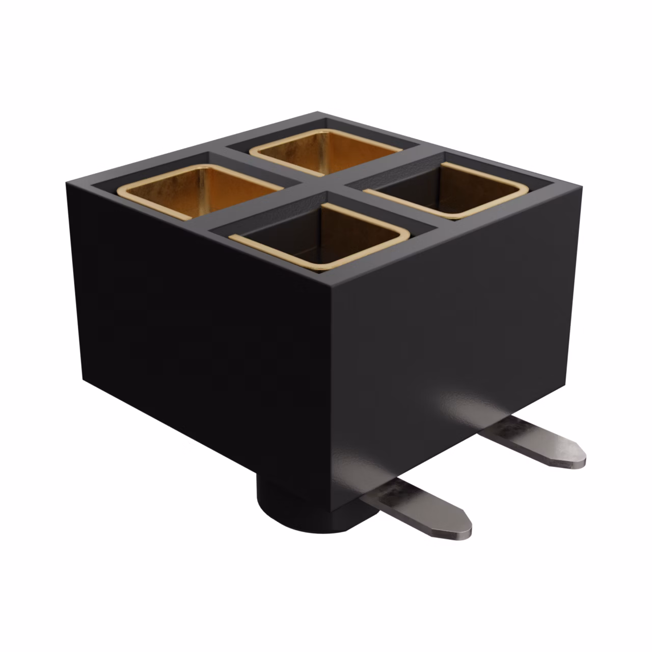 2.00mm Pitch Milli-Grid Receptacle, Surface Mount, Bottom Entry, 0.38µm Gold (Au) Plating, 4 Circuits, with Pick-and-Place Cap, with Peg, Tube, Lead-Free