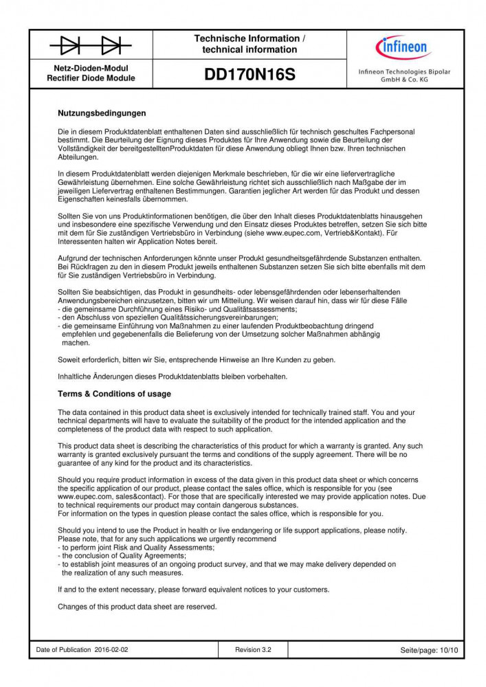 DD170N16S datasheet page 10