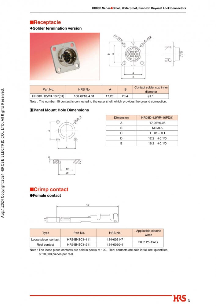 HR08D documentation page 5