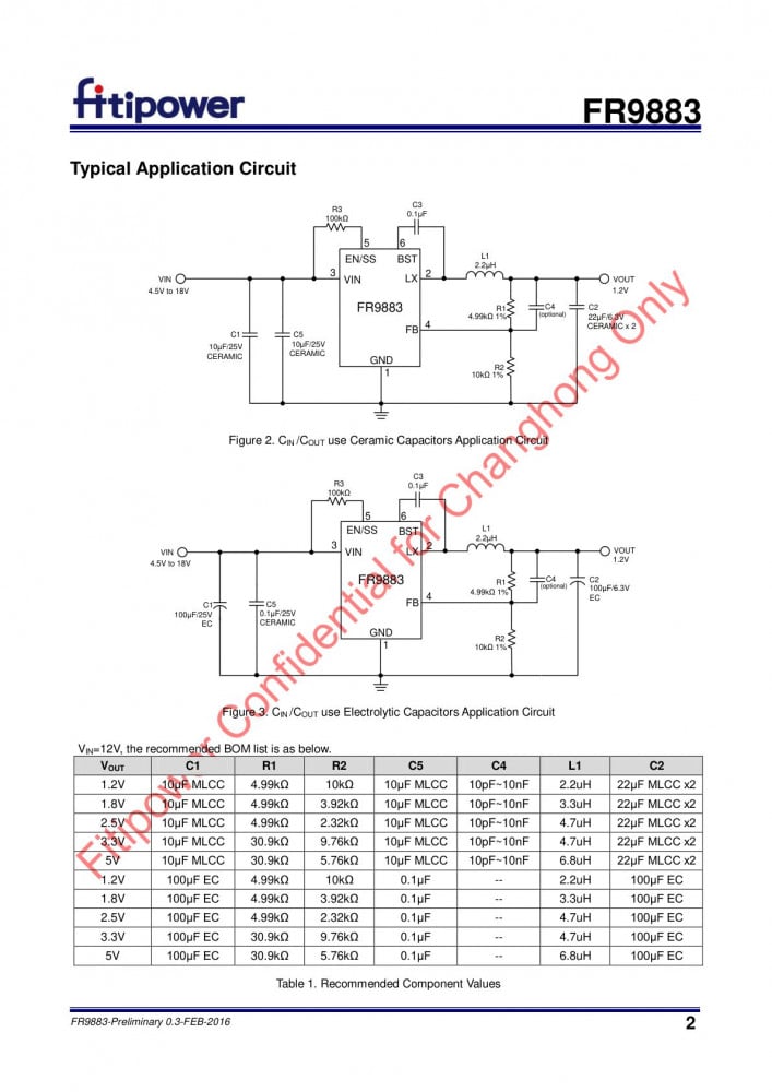 FR9883S6 datasheet page 2
