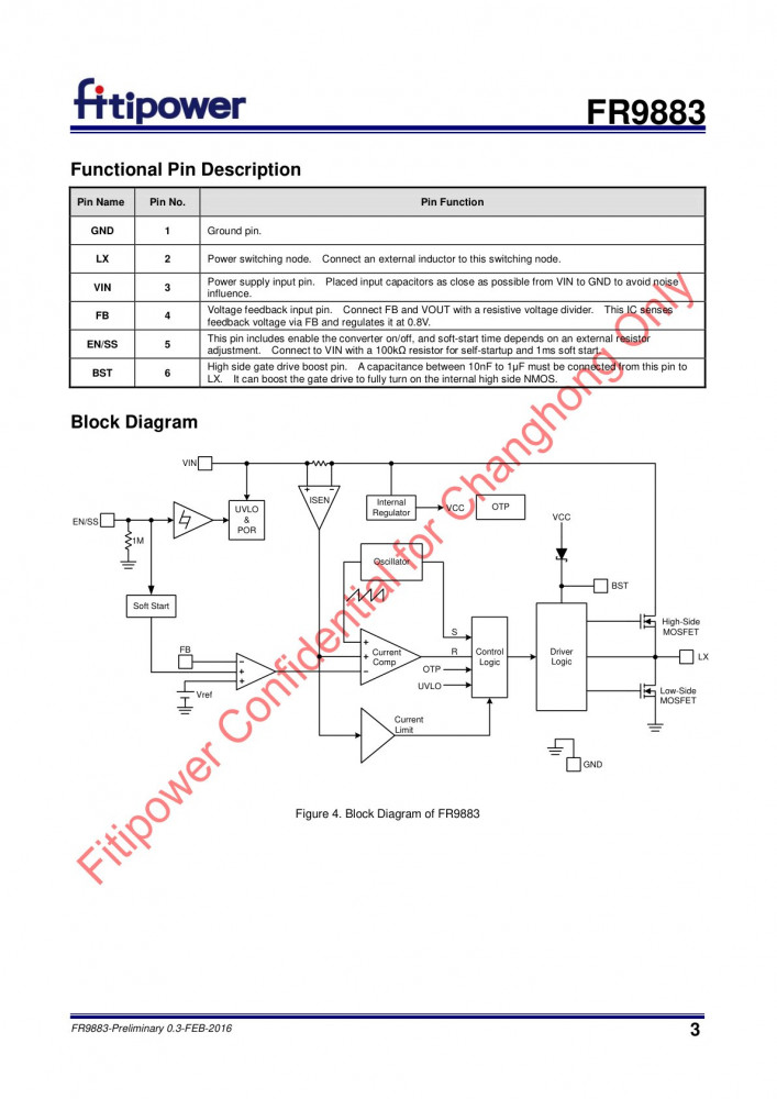 FR9883S6 datasheet page 3