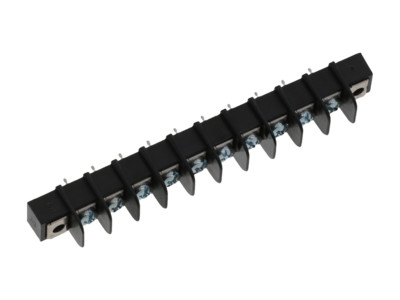 9.53mm Pitch Beau PCB Terminal Strip, with Mounting Ends, 10 Circuits for sale