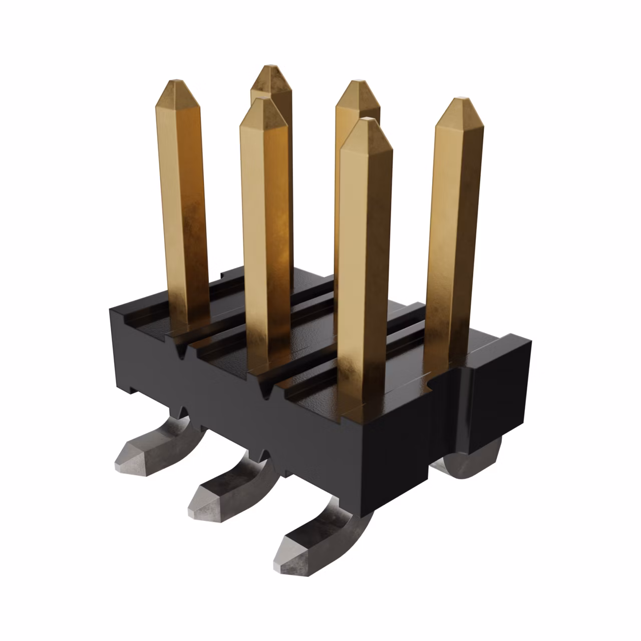 Milli-Grid Header, Vertical, Surface Mount, 6 Circuits, 0.76µm Gold (Au) Plating, Mating Pin Length 3.80mm, Tube, Lead-Free for sale