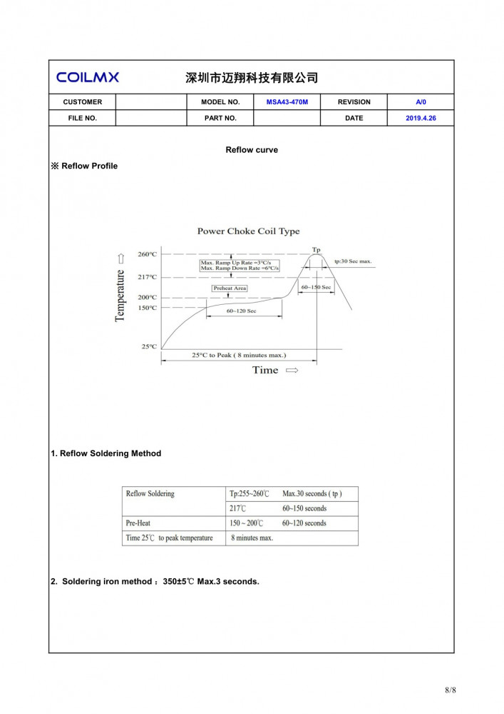 MSA43-470M approval specification page 8