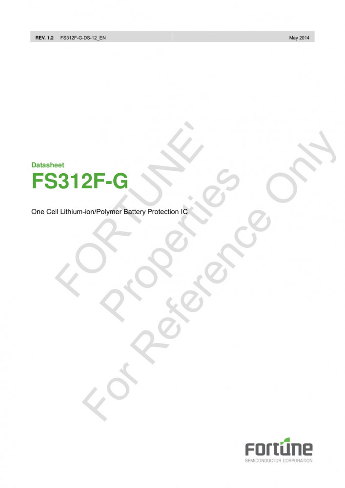 FS312F-G datasheet page 1