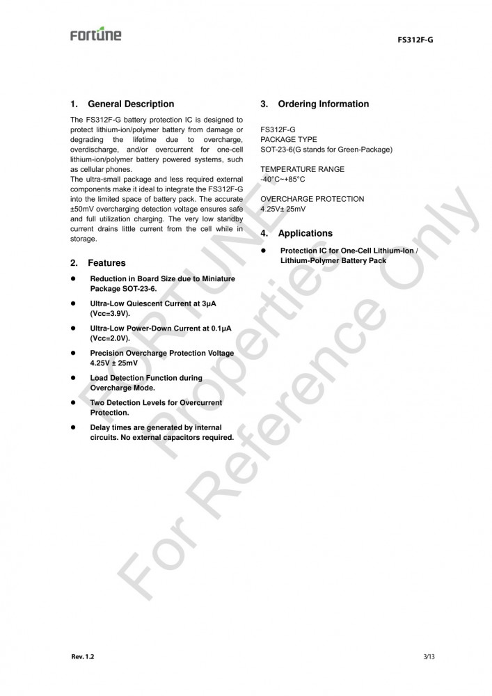 FS312F-G datasheet page 3