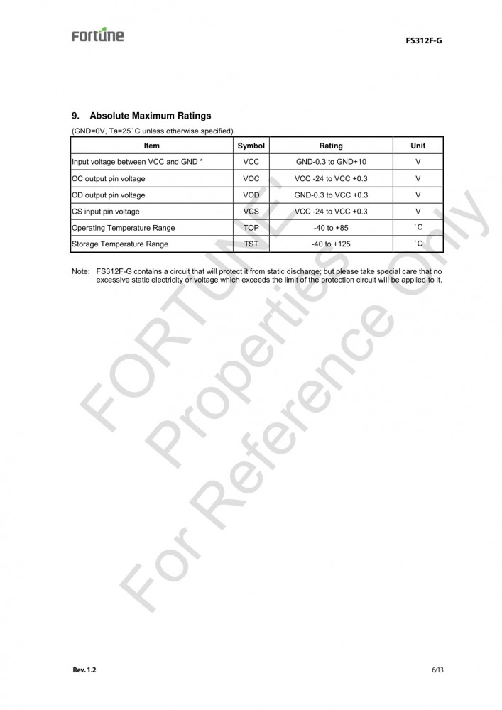 FS312F-G datasheet page 6