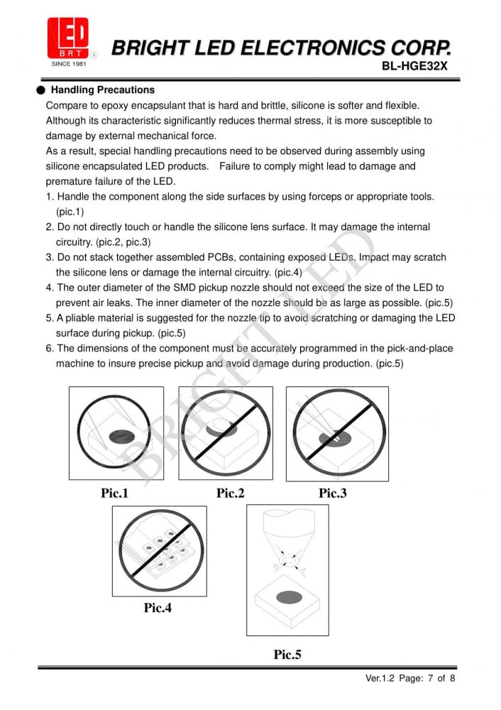 BL-HGE32X datasheet page 8