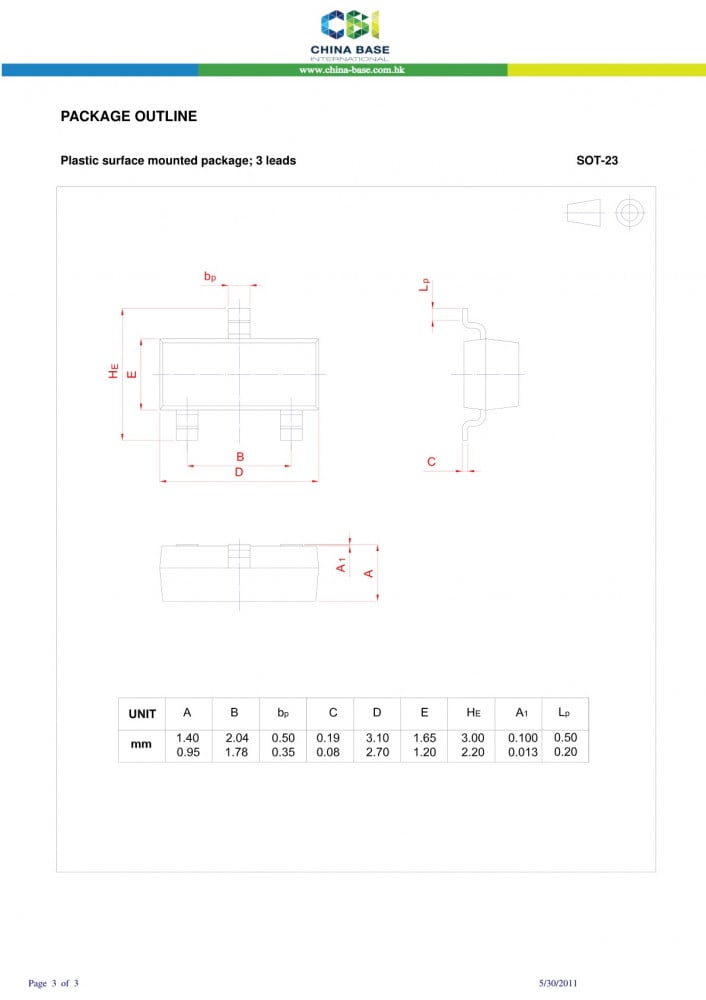MMBT5401 datasheet page 3