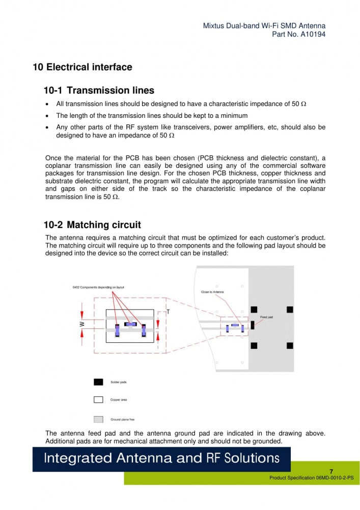 Antenova A10194 datasheet page 7