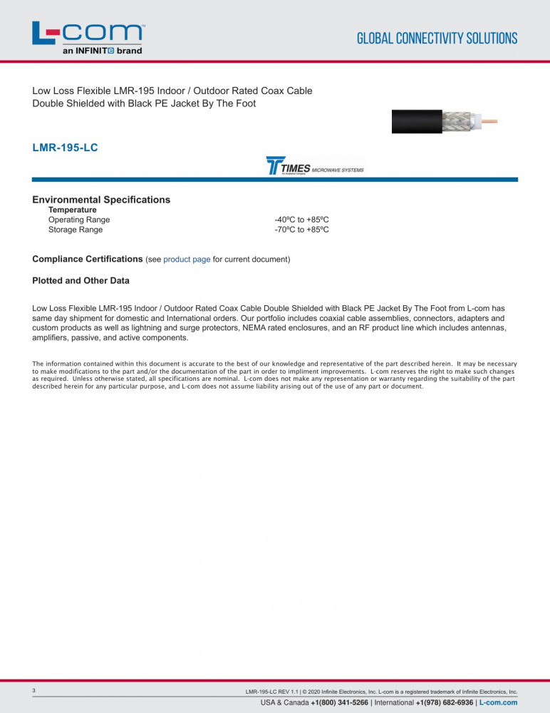 LMR-195-LC datasheet page 3