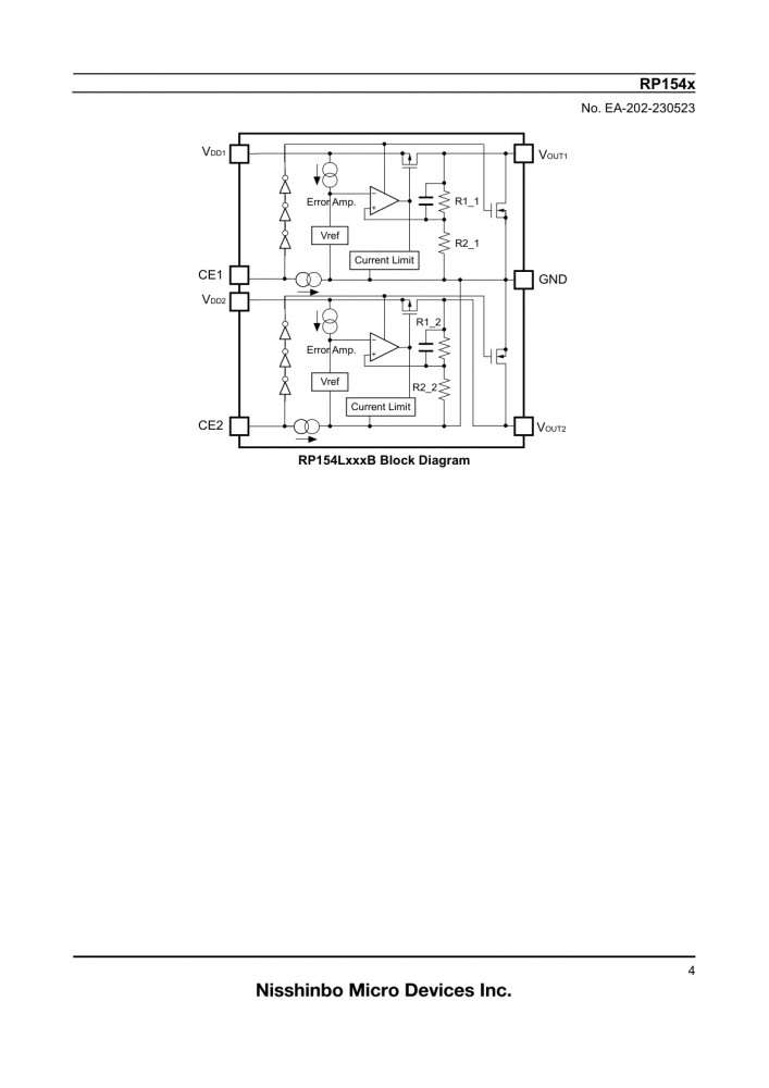 RP154 datasheet preview, page 4
