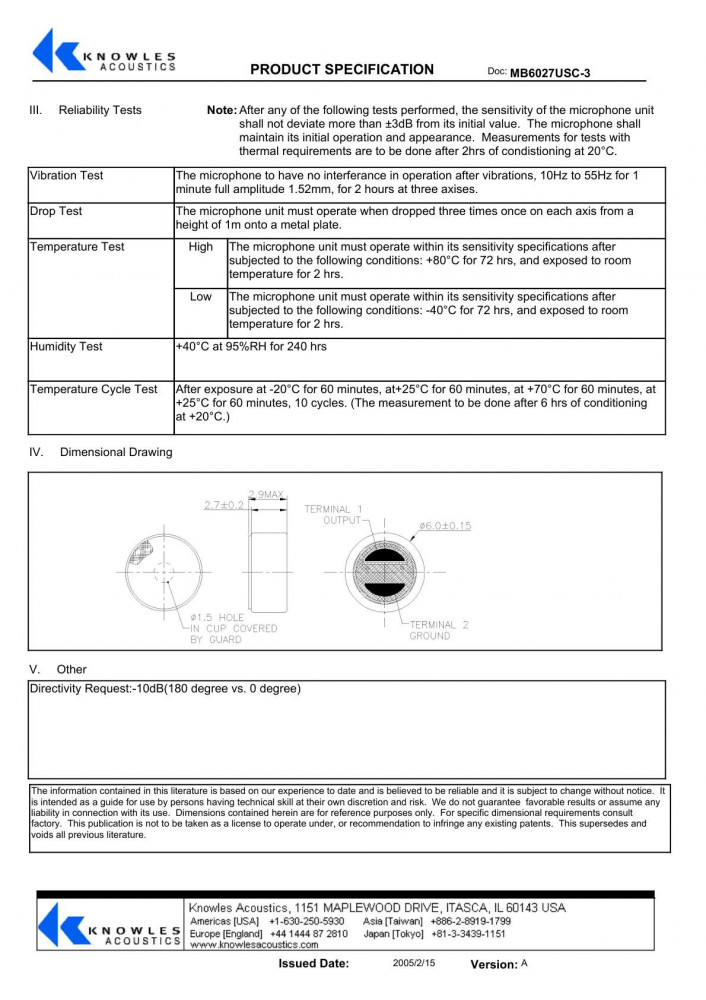 MB6027USC-3 specification page 2