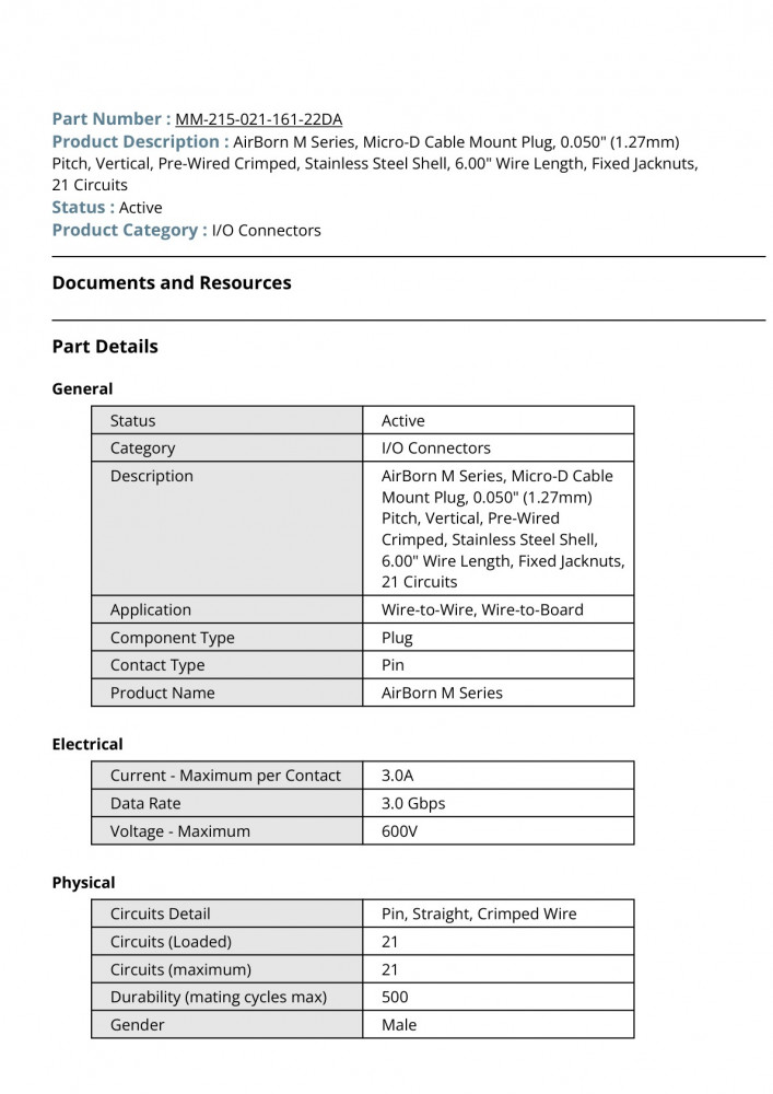 Technical document image 1 for MM-215-021-161-22DA