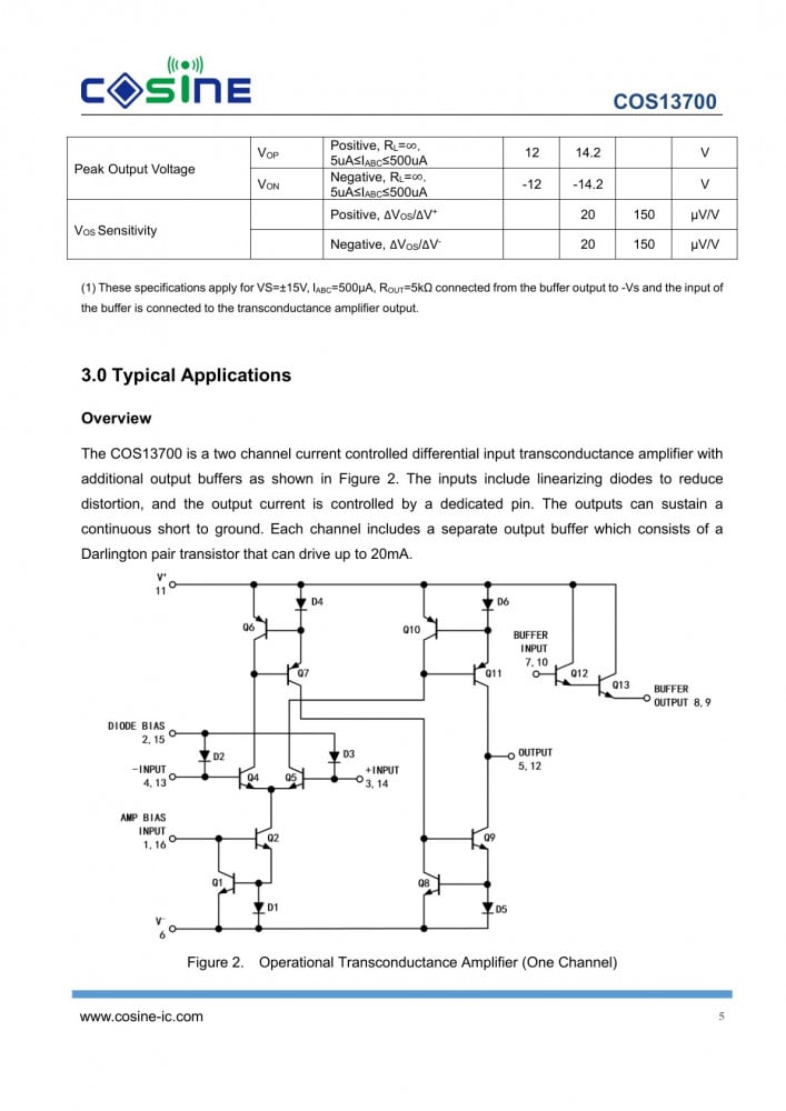 COSLM13700SR datasheet page 5