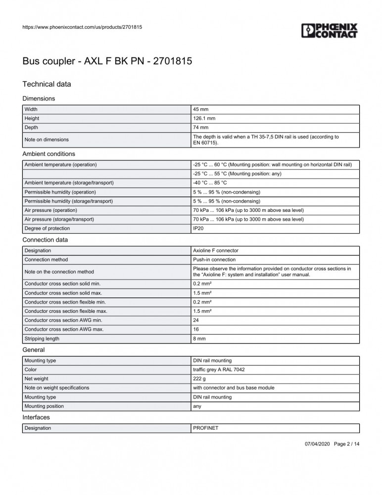 2701815 technical document page 2
