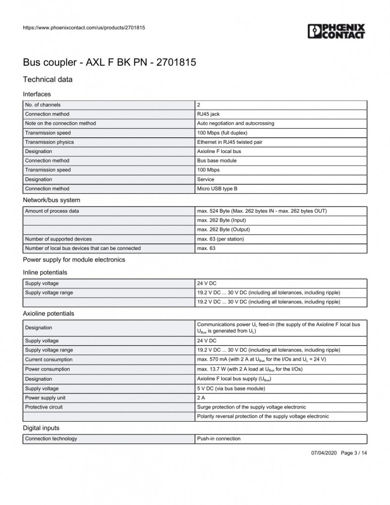 2701815 technical document page 3