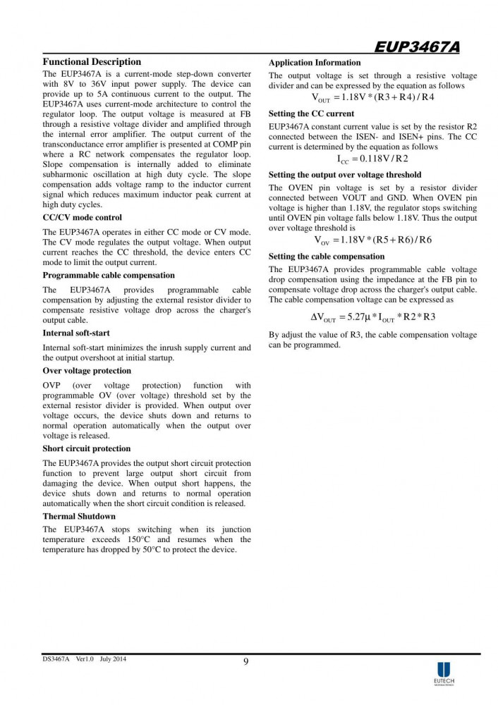 EUP3467AWIR1 datasheet page 9