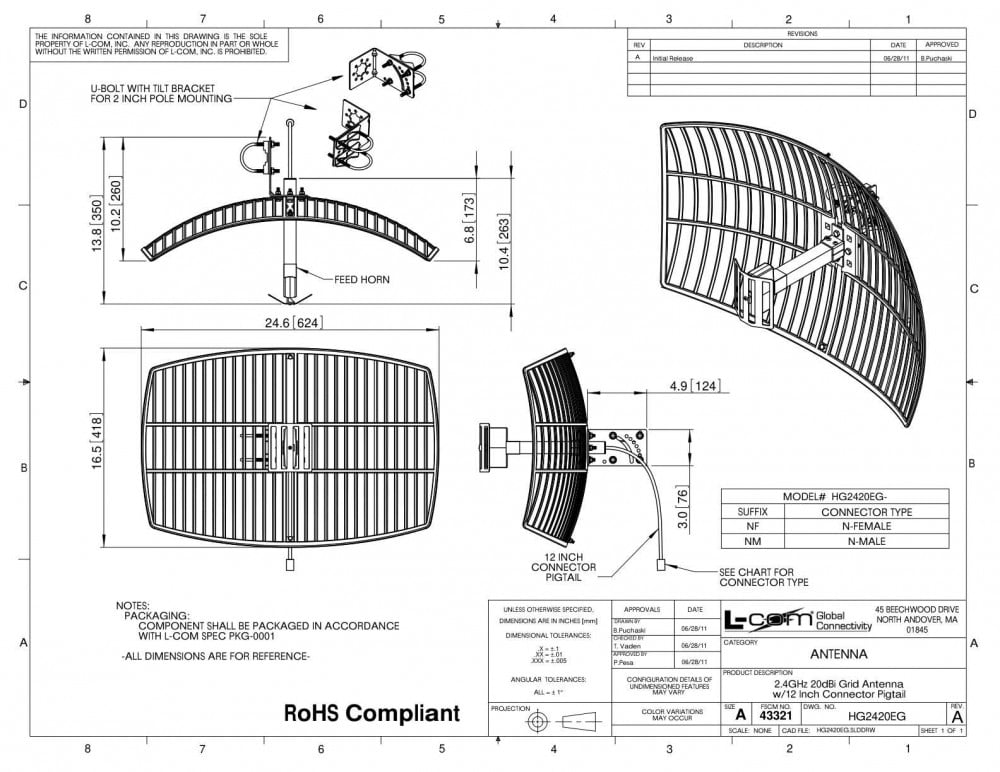 HG2420EG-NM technical document page