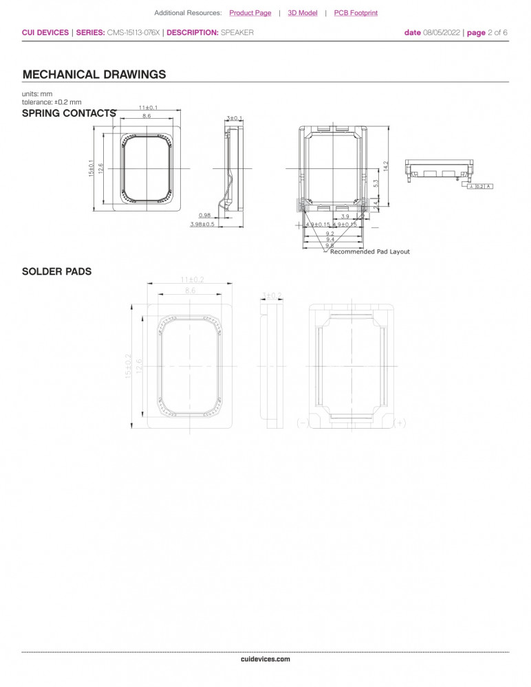 CMS-15113-076SP datasheet page 2